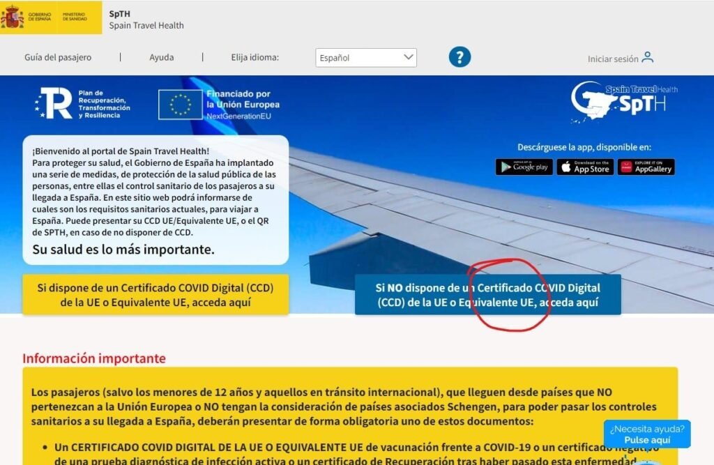 ¿Cómo obtener tu código QR para viajar España?